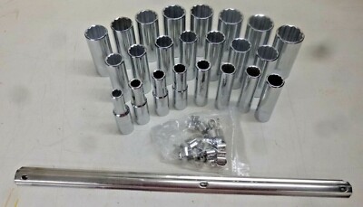 NEW Proto® Socket Set, Socket Size Range 10 mm to 32 mm, Hand, Drive ...