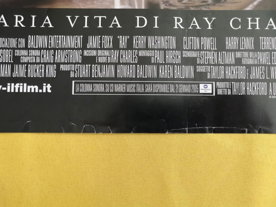 2004 RAY Jamie Foxx Kerry Washington Italian Fotobusta Movie Poster ...