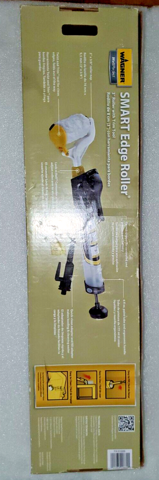 Wagner Smart Edge Roller Interior Painting Edging Tool 3" Roller with ...