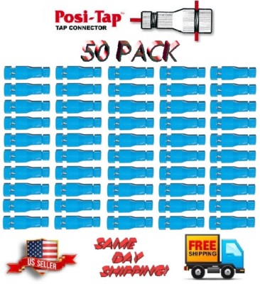 Posi-Tap BLUE Re-usable WIRE TAP (EX-150B, #605) 14-16 AWG, 50 PACK ...