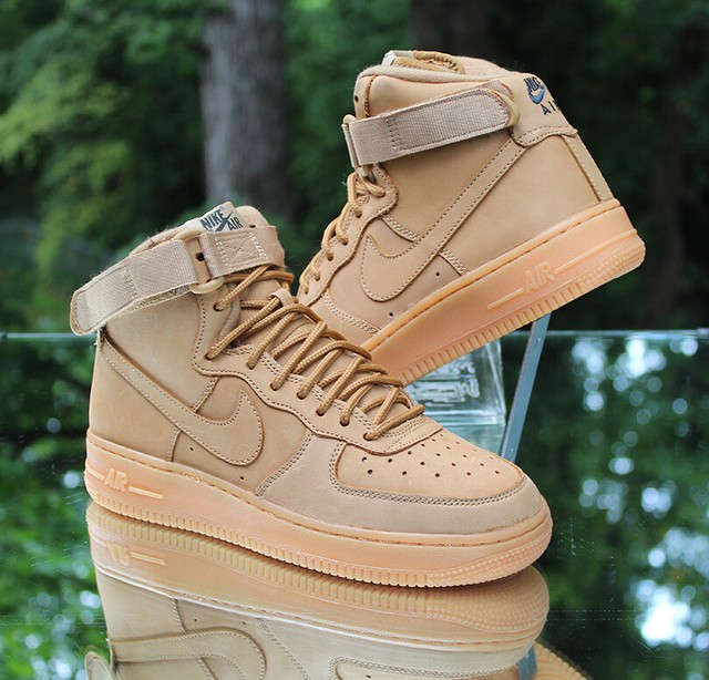 Size 5 (GS) - Nike Air Force 1 WB High Flax for sale online | eBay