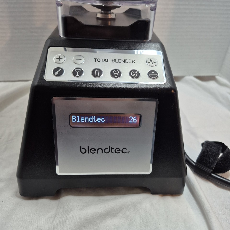 Blendtec ES3 Total Blender Black - Tested/Working - Base & Top | eBay