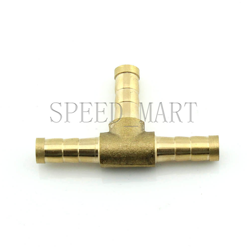 6mm Barbed Brass T Piece 3 Ways Tee Hose Fuel Hose Joiner Adapter | eBay