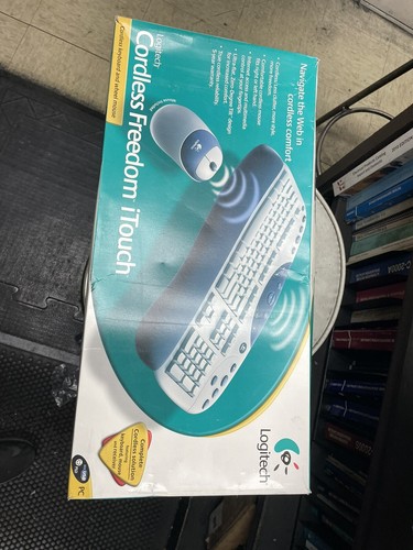 UNUSED Logitec Cordless Freedom iTouch Keyboard And Mouse Vintage | eBay