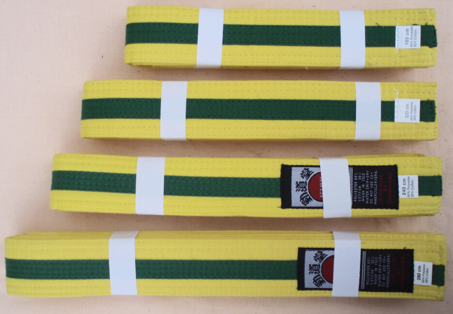 STRIPED BELTS - for Taekwondo - Karate & most Martial Arts - GREAT ...