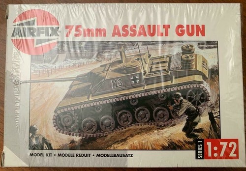 AIRFIX STUG III 75mm assault gun 1/72 HO/OO model kit, maquette vintage ...