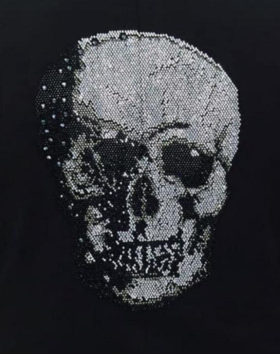 Giacca Designer Con Teschio In Strass Neri Slim Fit 54 | eBay