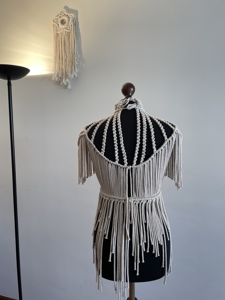 Macrame top, festive clothes, beach top, macrame dress | eBay