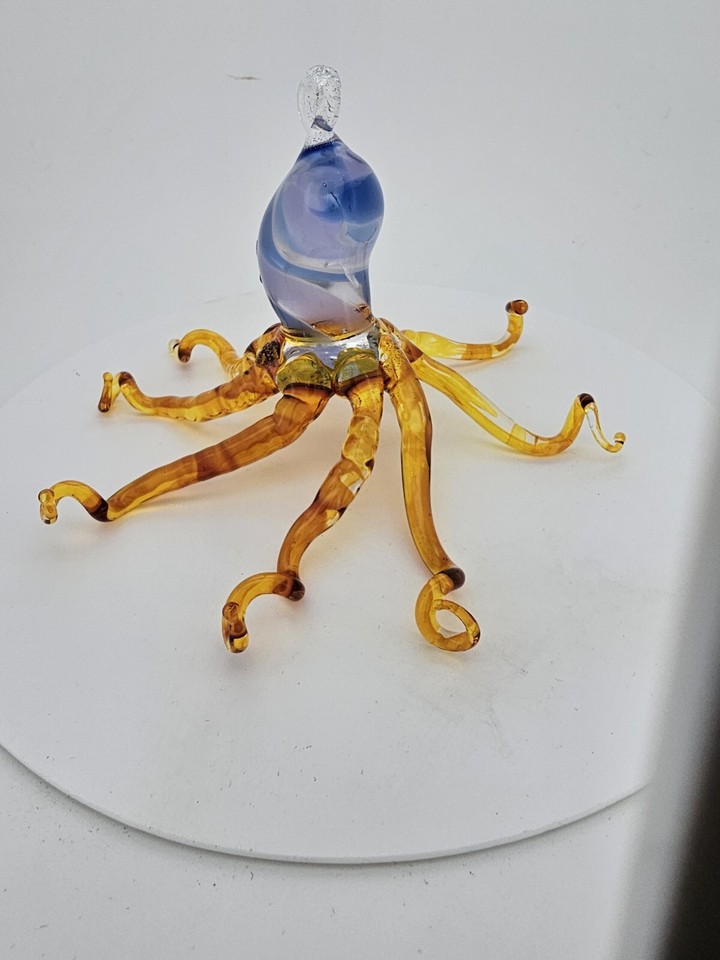 Egyptian Hand Blown Glass OCTOPUS Ornament MADE IN EGYPT | eBay