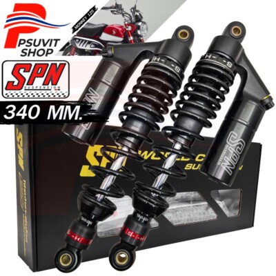 Shock Absorber V-Color Adjust 340mm. For Honda MONKEY-125 Black /Black ...