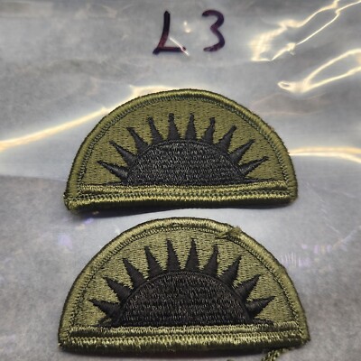 Set 41st Infantry Division Sun setters Army National Guard OD green ...