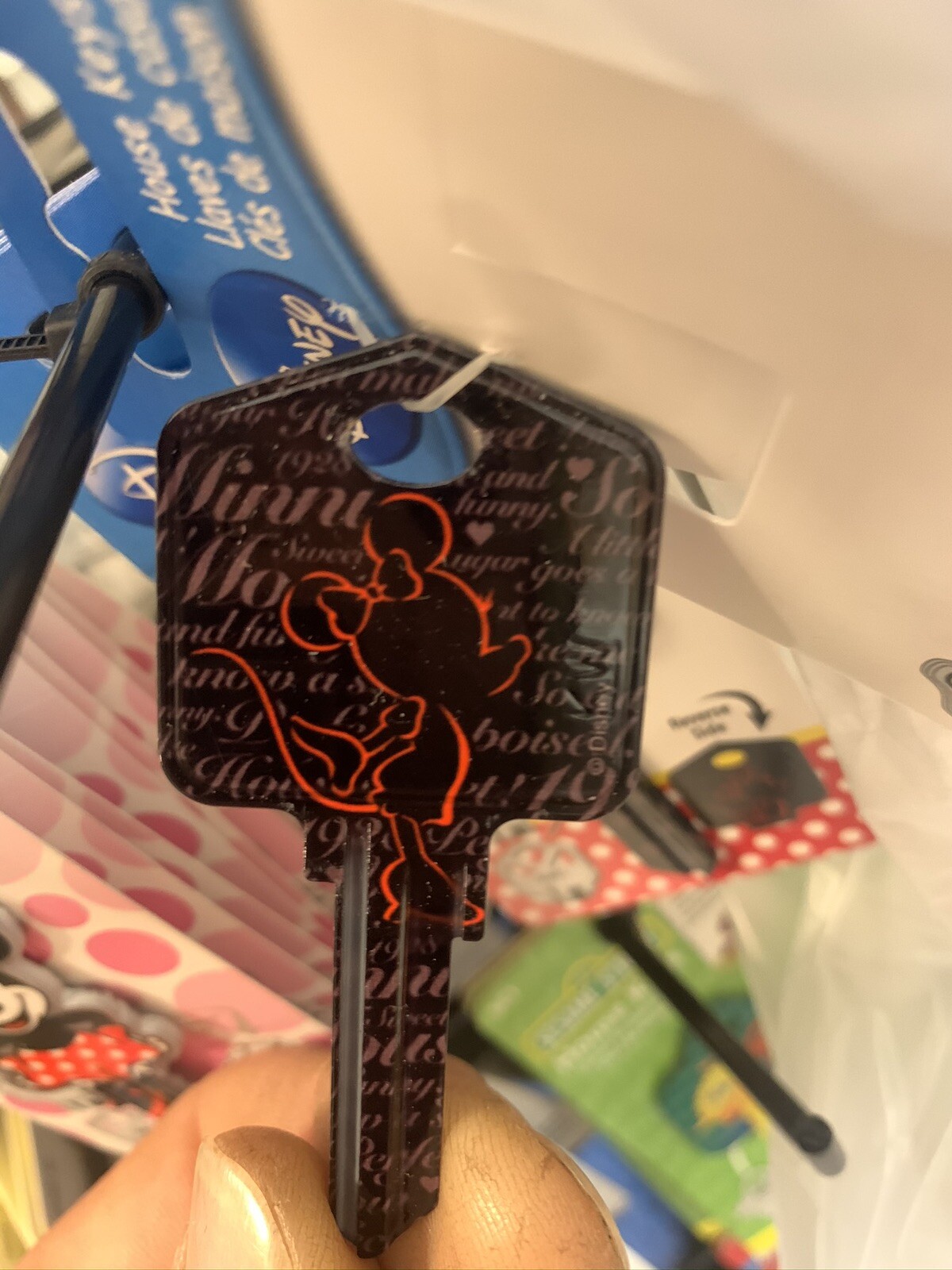 Minnie Mouse Shape Key Blank House Key Kw1, KW11 Kwickset 3D Painted ...