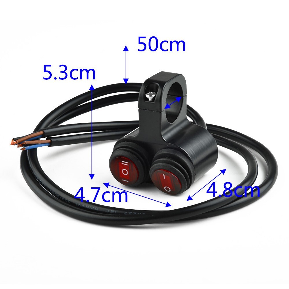 Dual Button Switch for Motorcycle ATV Handlebar Easy Installation and ...
