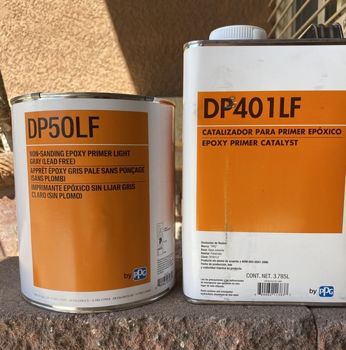PPG Deltron 1 Gal DP50LF Primer Light Gray and 1 Gal DP401LF Catalyst ...