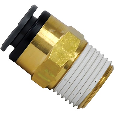 Tectran 87539 Dot Male Push Lock Composite Connector Fitting, 3/8" Tube ...