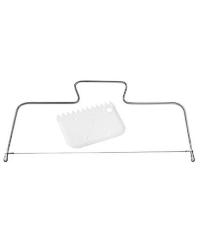 NEW CAKE LEVELLER ADJUSTABLE WIRE FOR CUTTING LEVEL LAYERS & SCRAPER ...