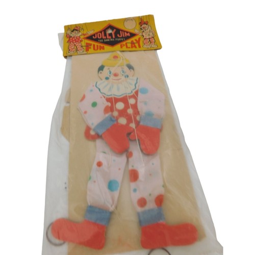 Vtg Jolly Jim The Dancing Puppet Clown By Fun Play in Original ...