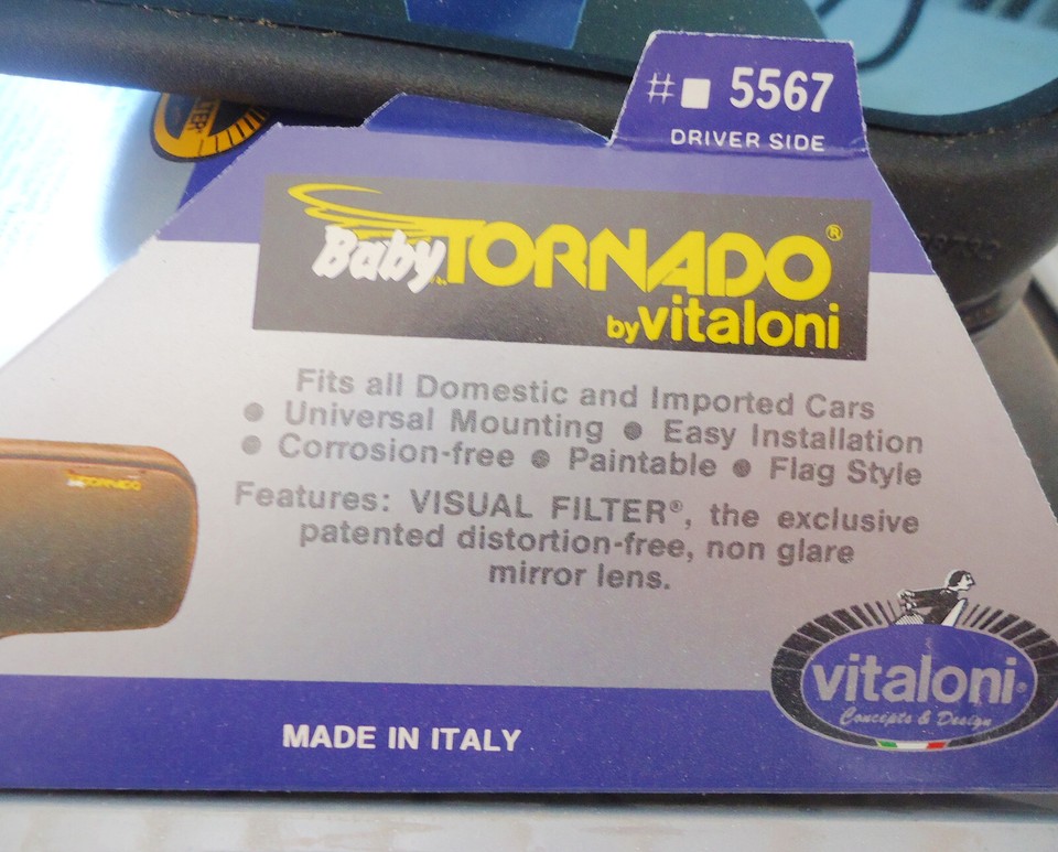 Baby Tornado by Vitaloni Side View Mirror Left Side 5567 Porsche | eBay