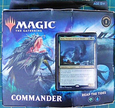 NEW MAGIC THE GATHERING COMMANDER LEGENDS COMMANDER DECK REAP THE TIDES ...