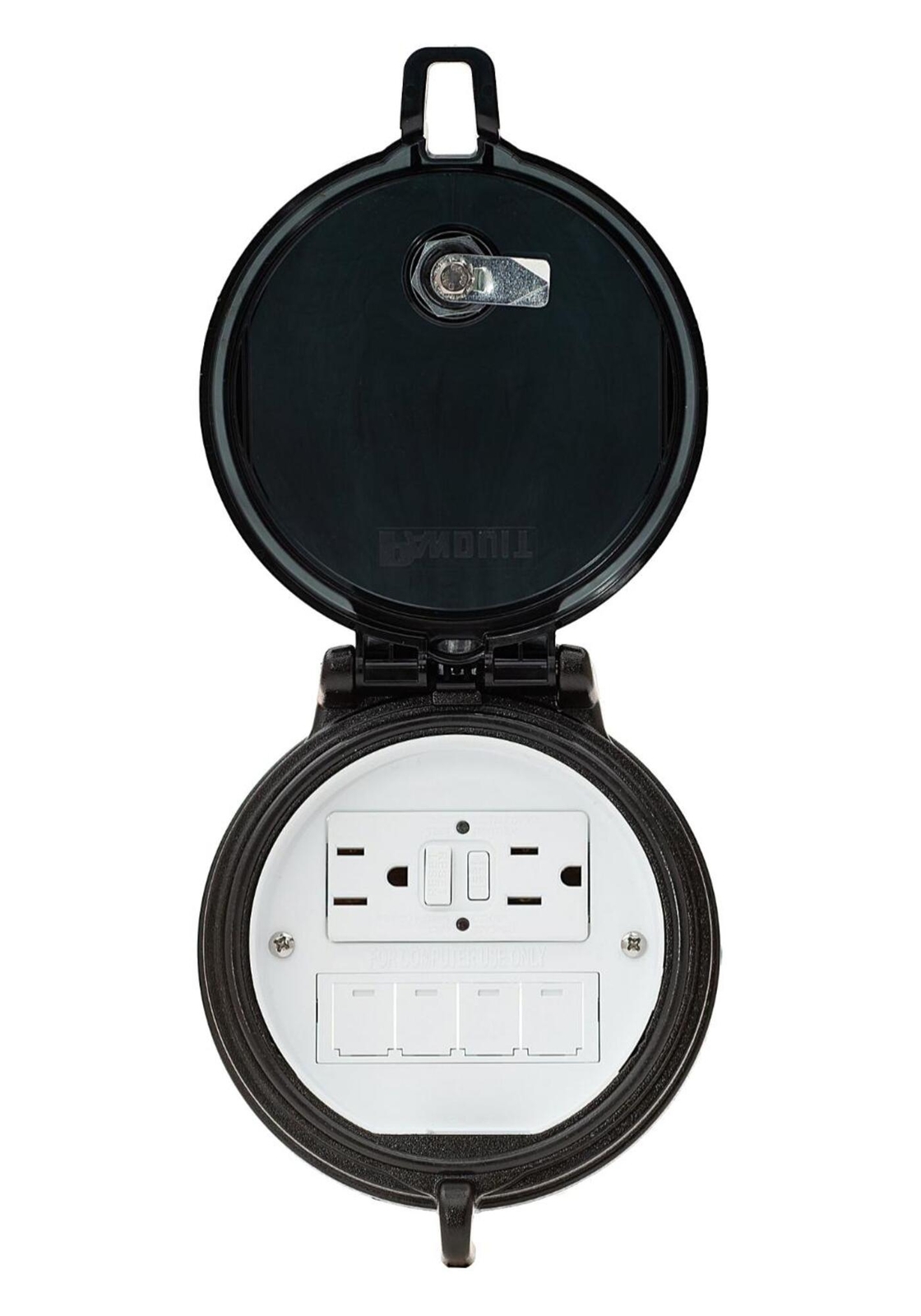 Panduit - DAP3BB-S0 - Data Interface Port, 15A Simplex Outlet, Aluminum ...