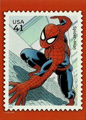 SPIDER-MAN, USPS JUMBO STAMP IMAGE JUMBO POSTCARD, MARVEL COMICS | eBay