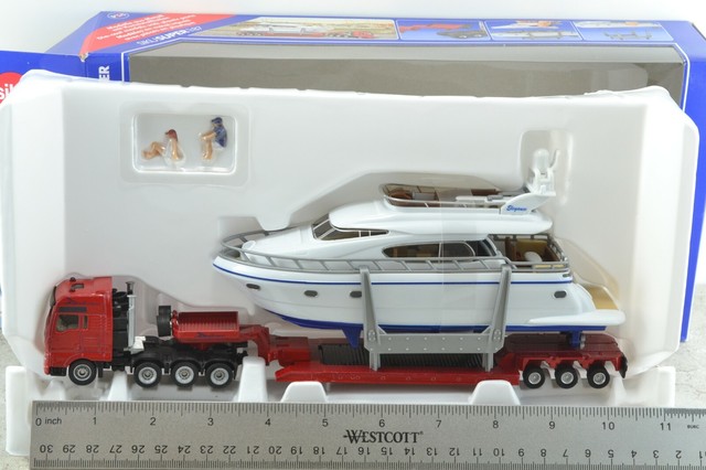 Siku 1849 Heavy Haul Transporter w/ Yacht - Boat Load 1:87 Scale HO | eBay