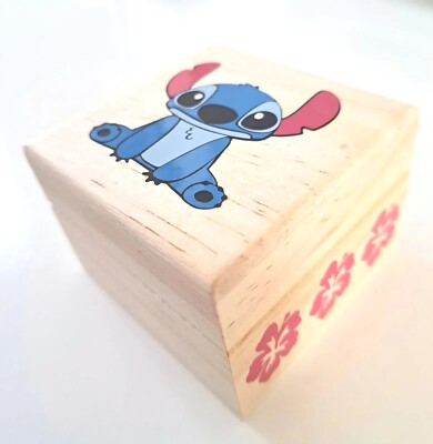 Lilo & Stitch jewellery box/Trinket Box PERSONALISED square x1 | eBay UK
