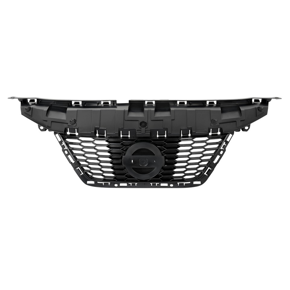 Front Upper & Lower Grille w/Chrome Trim 2Pcs For Nissan Versa 2020 ...