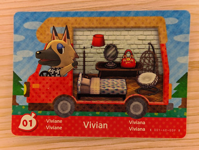 Vivian - Animal Crossing Welcome Home Amiibo Card - #01 - Authentic ...