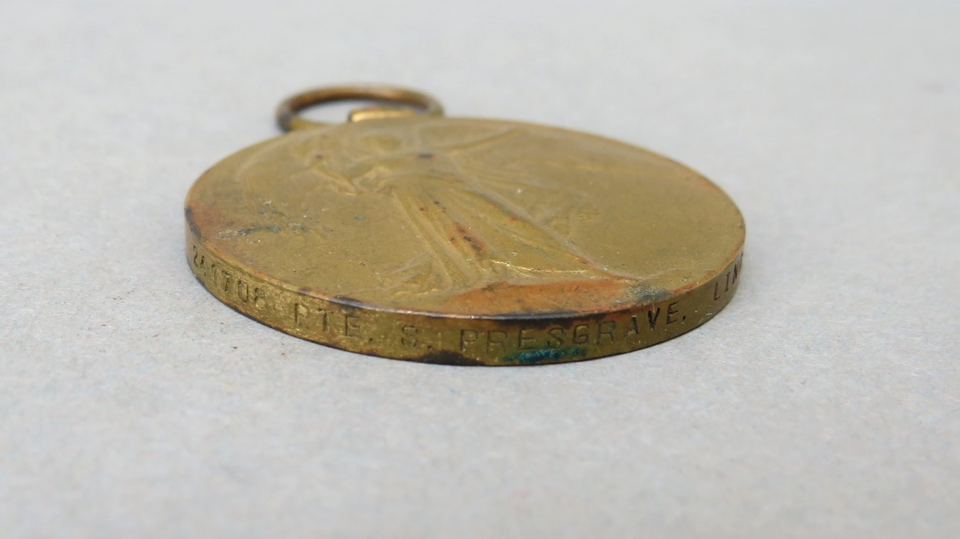 DOW WWI British Army Victory Medal to PRESGRAVE - LINCOLNSHIRE REG ...