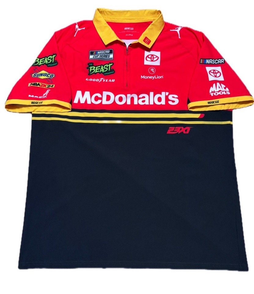 3XL Tyler Reddick 23XI Racing Nascar Pit Crew Shirt Toyota Jordan ...