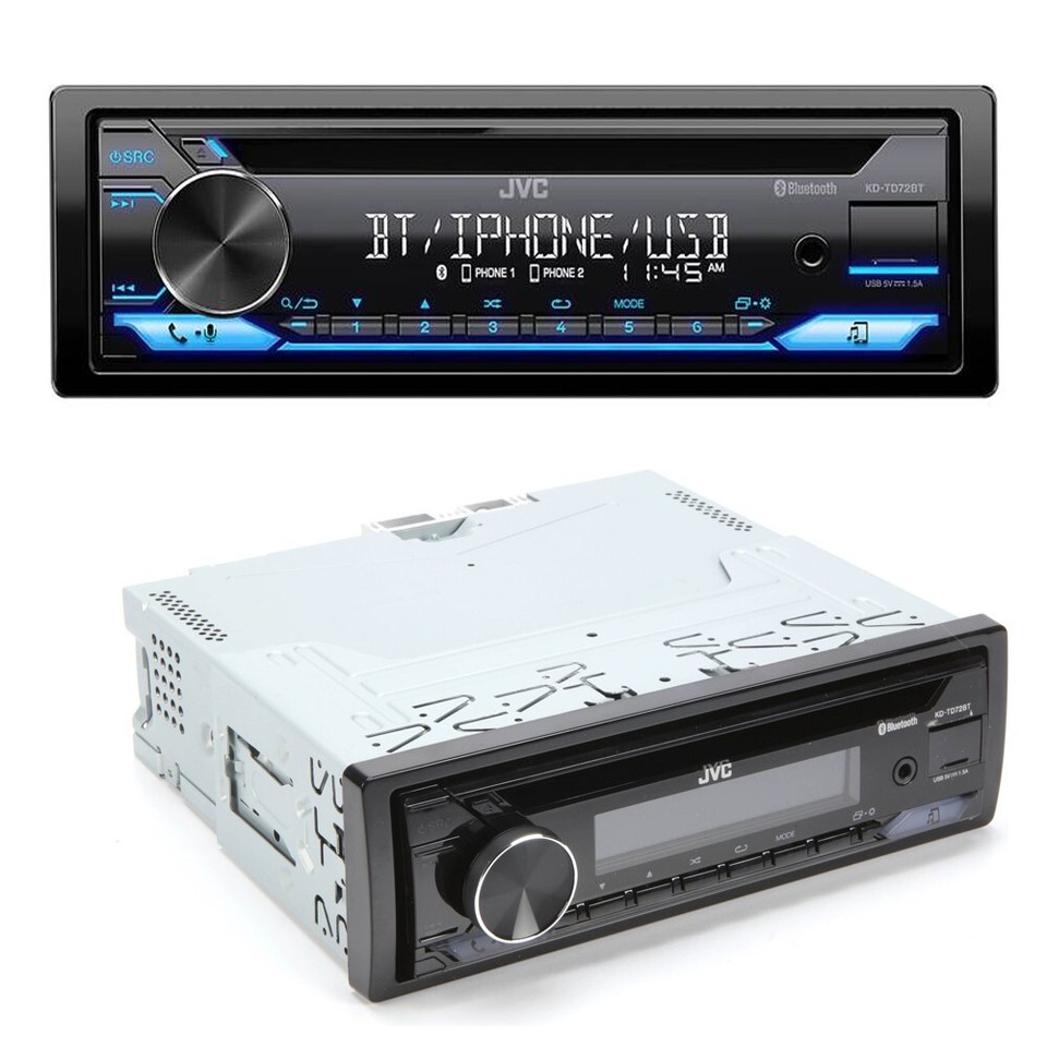 JVC CD Receiver AM/FM Radio Single DIN Car Stereo for 2003-2006 GMC ...