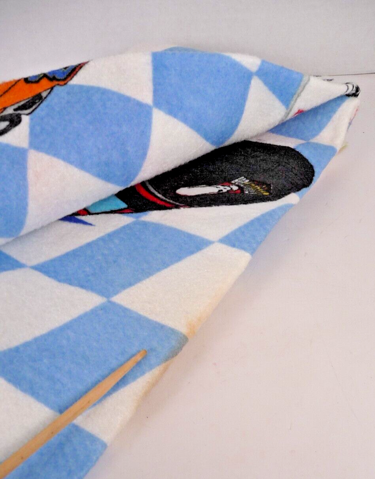 2000 Nascar Racers Kids Racing Blanket Fox Cartoon NEW Unused 45” X 60 ...