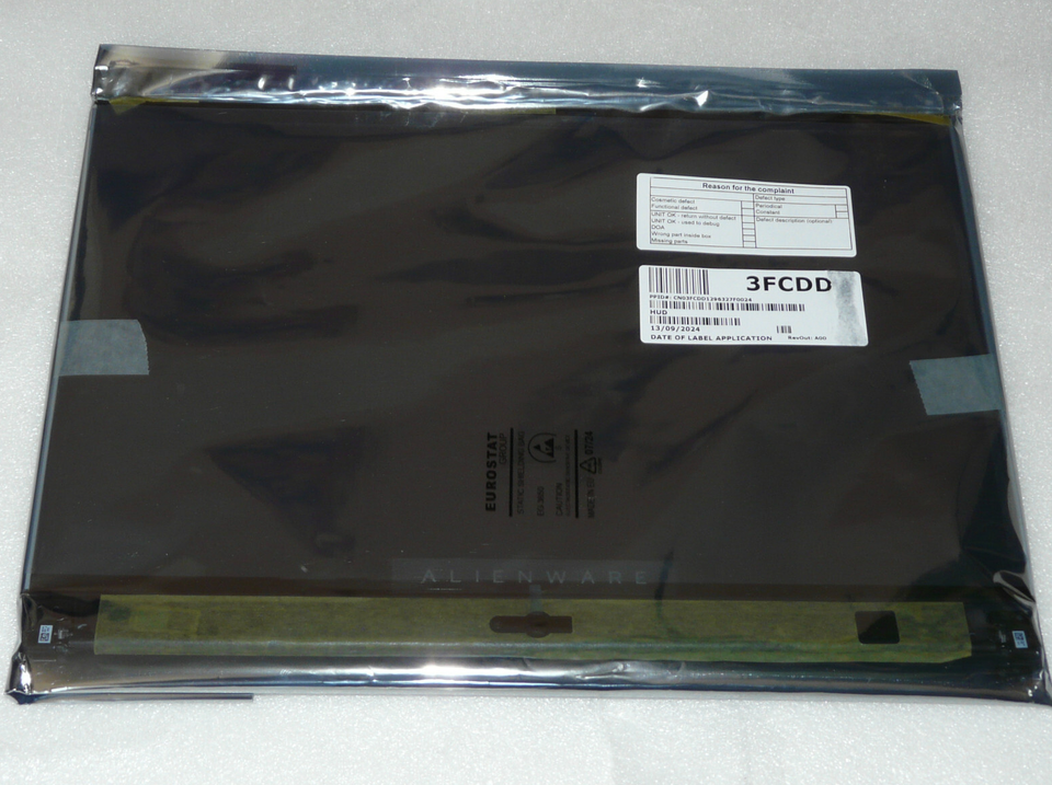 NEW GENUINE ALIENWARE M15 R3 R4 UHD 4K 15.6" OLED WHITE COMPLETE SCREEN ...