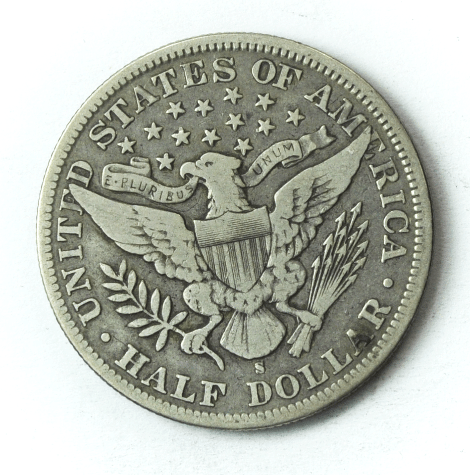 1894 S 50c Barber Silver Half Dollar Fifty Cents US San Francisco | eBay