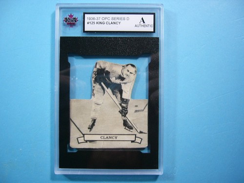 1936/37 O-PEE-CHEE V304D NHL HOCKEY CARD #125 KING CLANCY KSA A PL 36/ ...