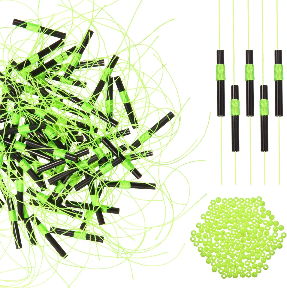 100 Pieces Fishing Bobber Float Stops Bobber Stop String Knots with ...