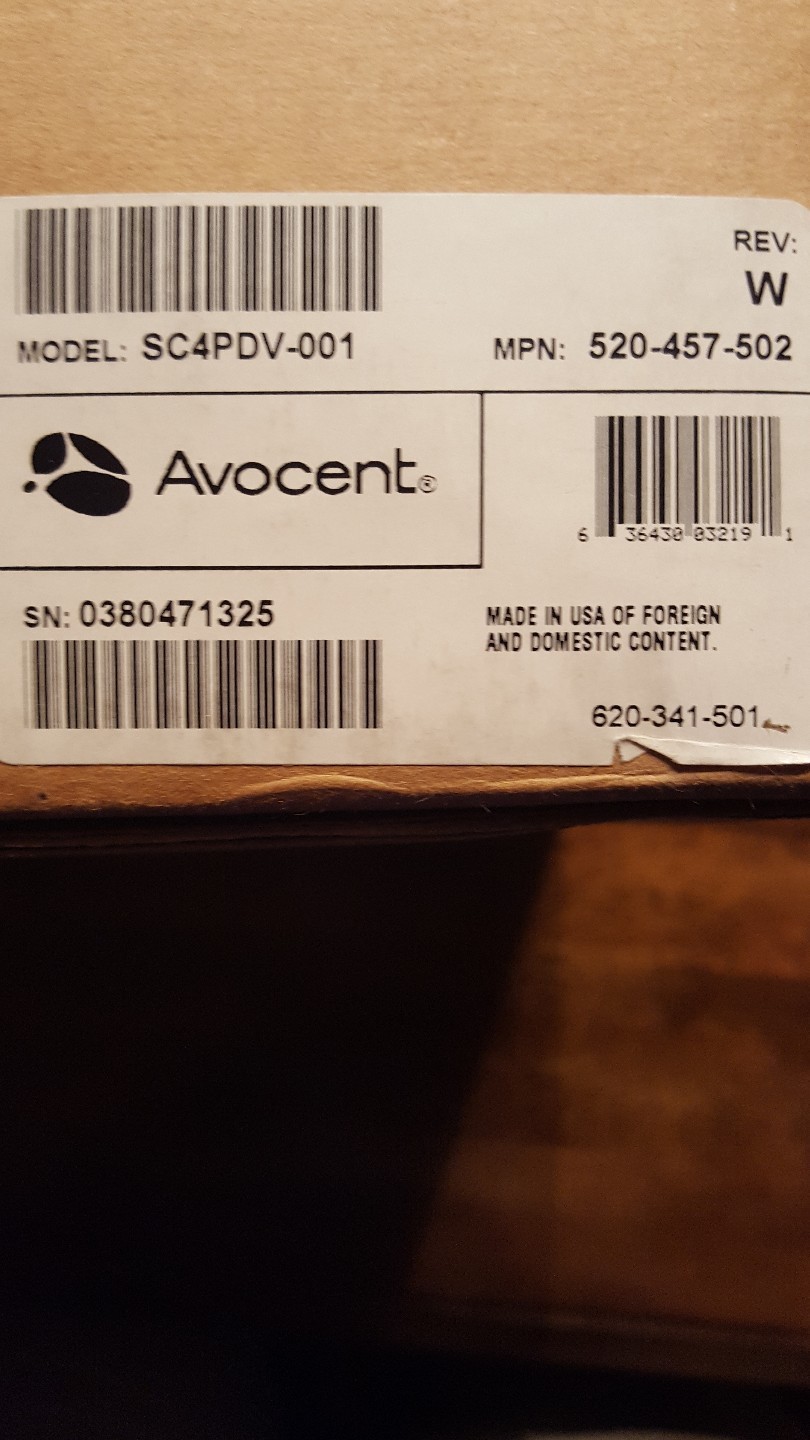 Avocent View (SC4PDV001) 4-Ports External KVM switch PS/2 for sale ...