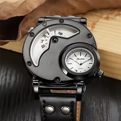 Alloy Case Novelty Sports Watch, Dual Time Zone Quartz Business ...