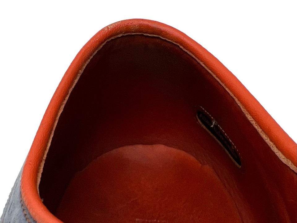 ALLEN EDMONDS BATON ROUGE DENIM/SUEDE OXFORD BAROQUE CAP TOE SHOES SIZE ...