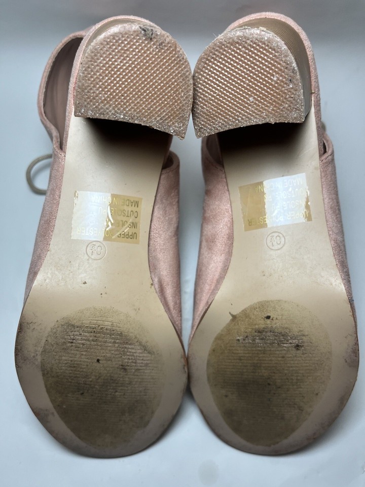 Women’s Post Pink JC Lace Up Block Heel | eBay