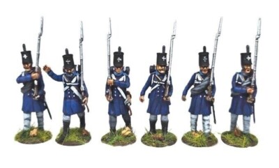 Napoleonic 28mm Prussian Landwehr Infantry Marching Wargames Waterloo ...