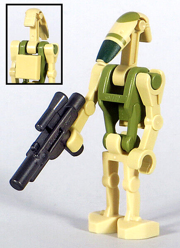 LEGO Star Wars - B1 Kashyyyk Battle Droid Minifigure, AAT Driver 75234 ...