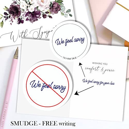 24 Pack Sympathy Cards with Envelopes Condolences Cards Bereavement ...