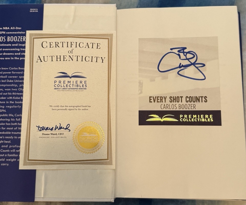 Every Shot Counts by Carlos Boozer - Signed First Edition 9781335454997| eBay