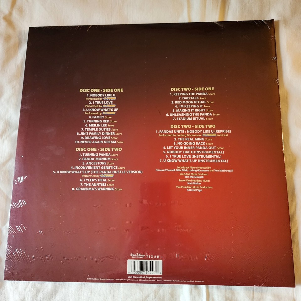 Disney Turning Red (Original Motion Picture Soundtrack) Vinyl - New! | eBay