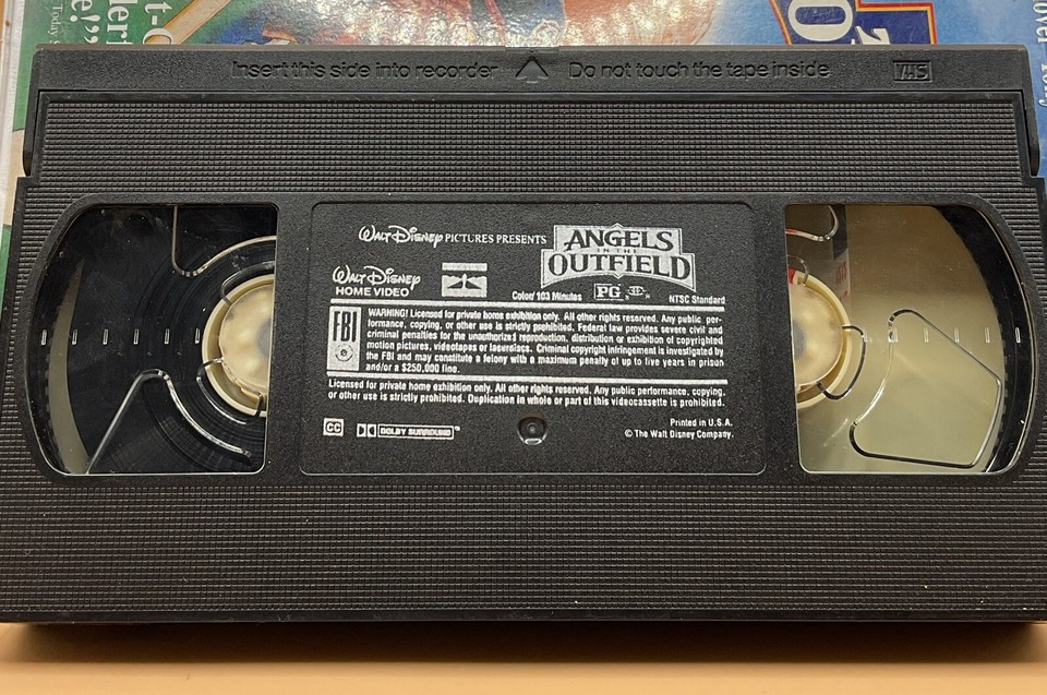 Angels in the Outfield VHS 1994 Disney Clamshell Acceptable-G Condition ...