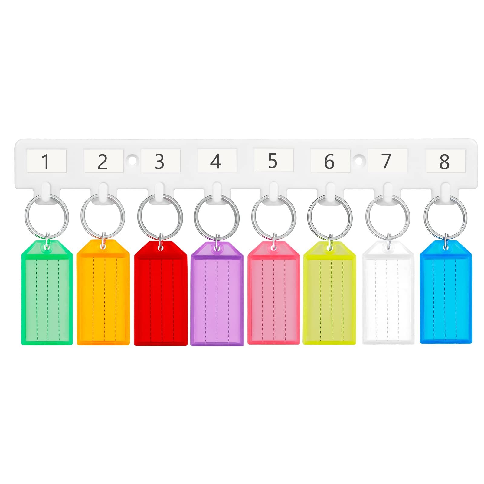 Key Tag Rack Slot Style Plastic Wall Mounted Holder Organizer With ...