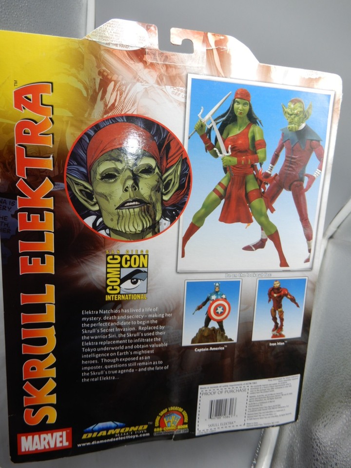 New Marvel Select SKRULL ELEKTRA Action Figure 2 Pack 2008 SDCC ...