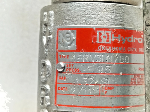 HYDROSEAL 1FRV3LNB0 SAFETY RELIEF VALVE CF8M PL20A INLET 1/2" | eBay